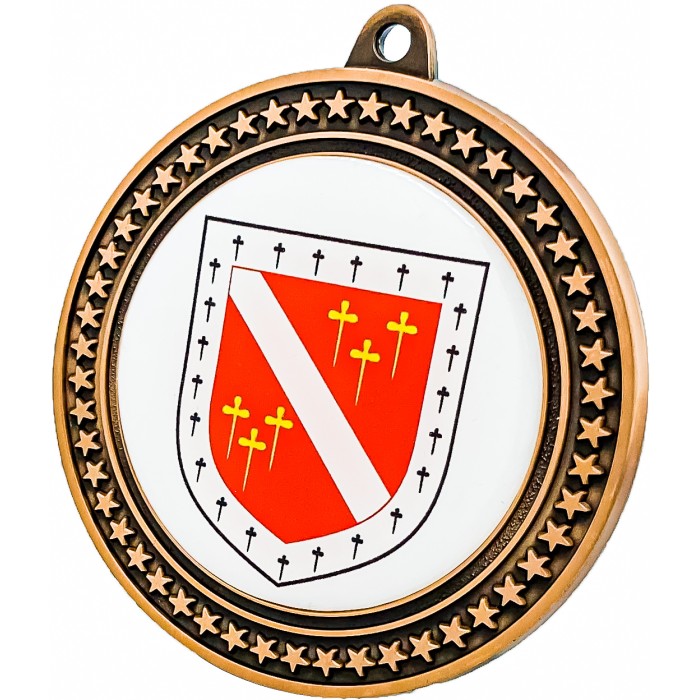 DOMED CUSTOM PRINTED MEDALS